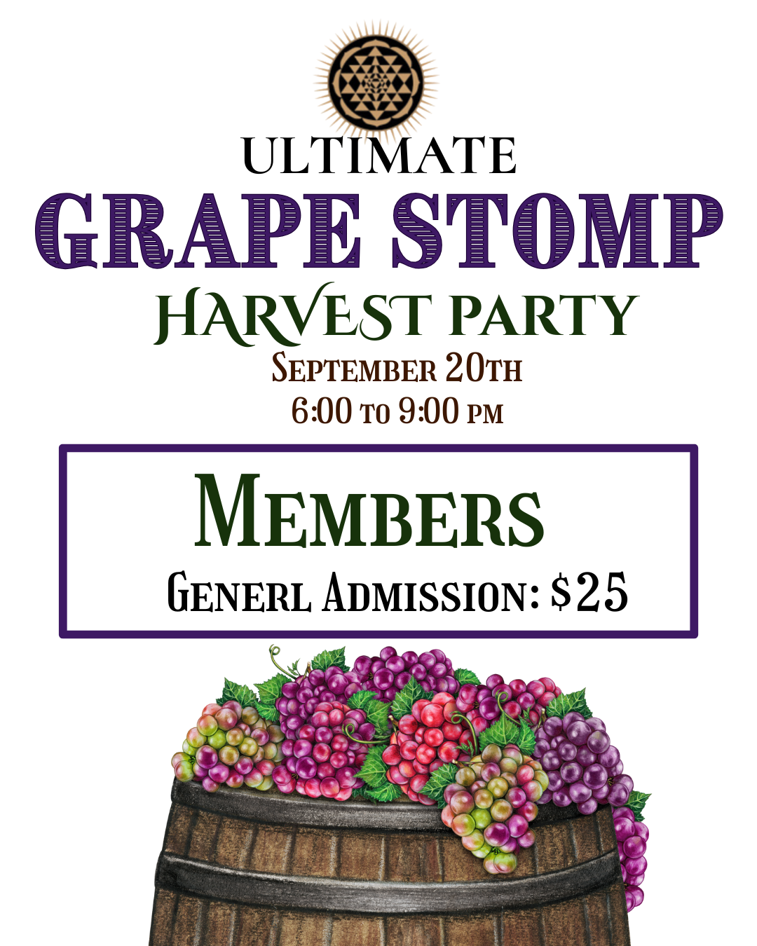 Ultimate Grape Stomp- Member General Admission Ticket - Maurice Car’rie ...